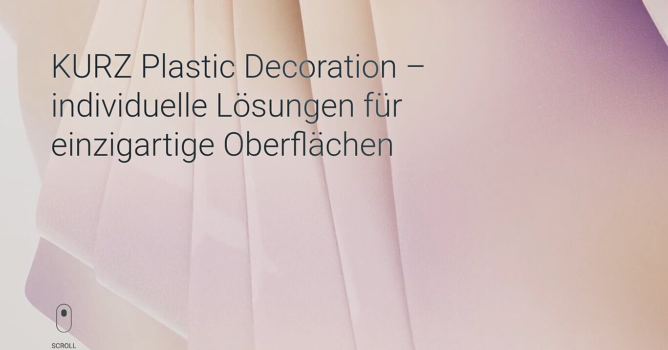 Plastic Decoration: In-Mold Decoration – Highly efficient surface design