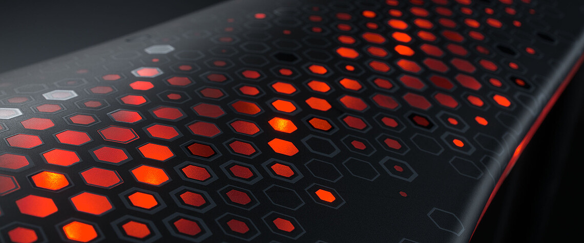 Plastic Decoration: Backlighting as a highlight